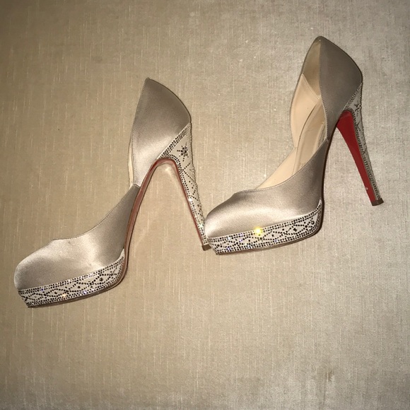 Christian Louboutin | Shoes | Christian Louboutin 372 Satin Heel ...